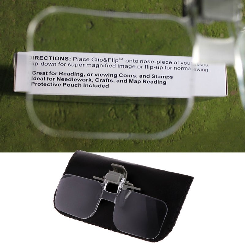 Clip-On Magnifier For Eyeglasses – Neat and Handy
